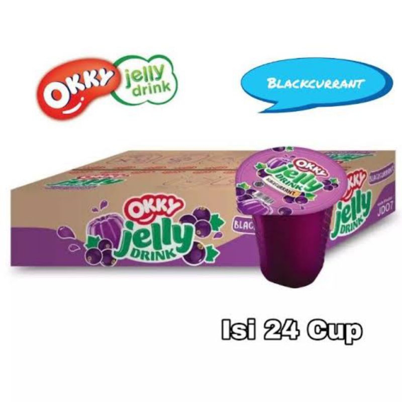 Jual OKKY JELLY DRINK BLACKCURRANT 145 ML, 1 DUS ISI 24 PCS | Shopee Indonesia