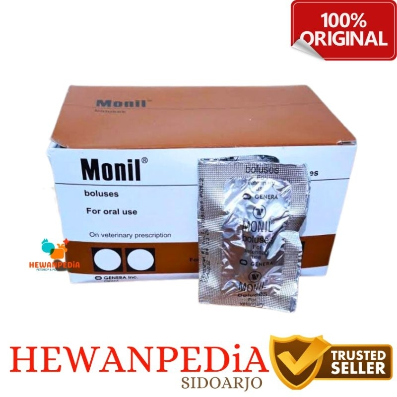 Jual MONIL 1 BOLUS Hewanpedia - Obat Cacing Sapi Kuda Babi Kerbau Domba ...