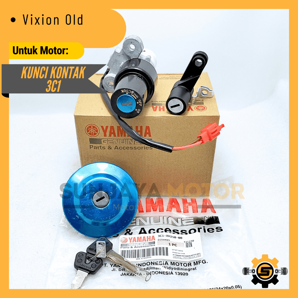 Jual Kunci Kontak Set 3C1 Keyset Original Yamaha Vixion Old Vixion Lama ...