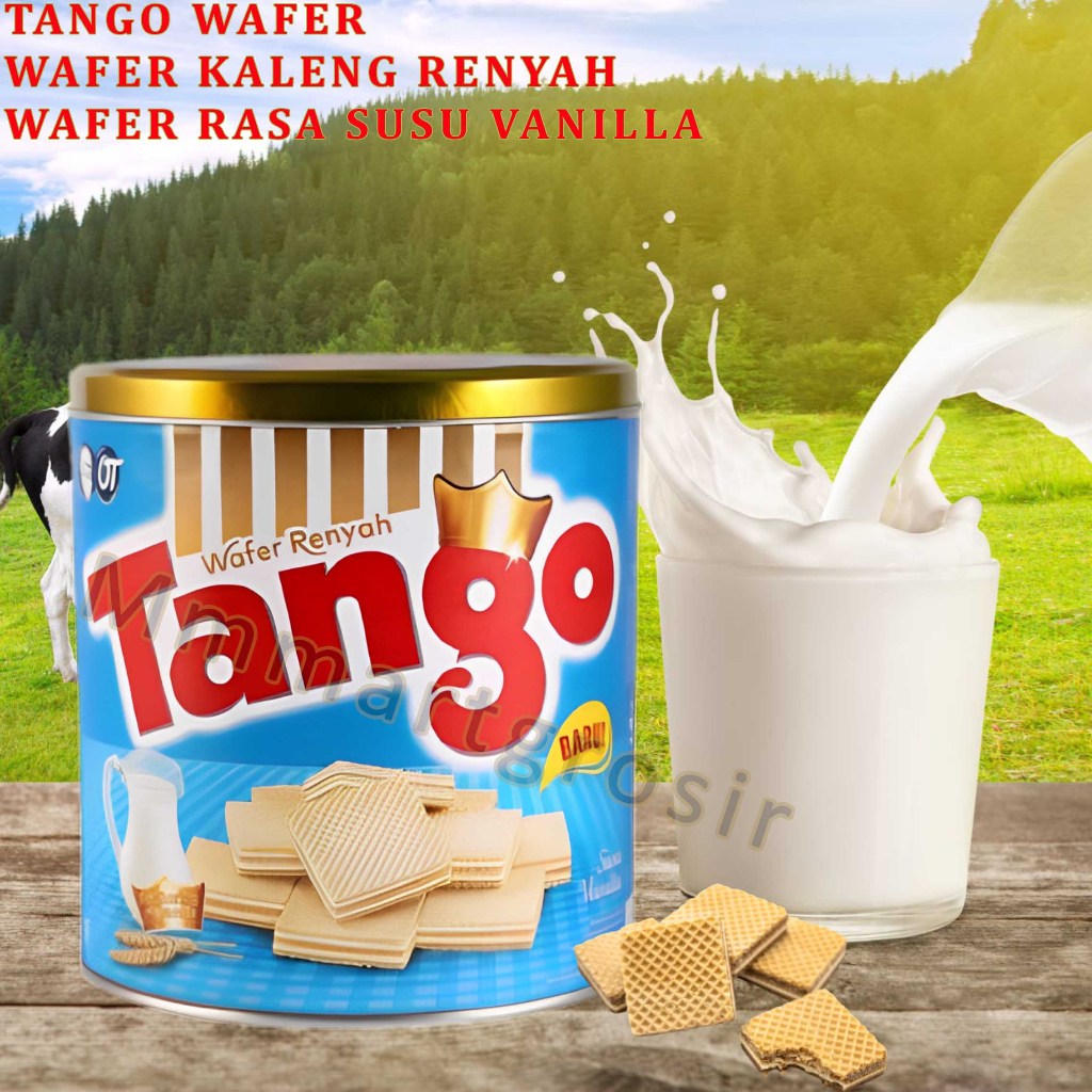 Jual Tango Wafer / Wafer Kaleng Renyah / Wafer Rasa Susu Vanilla ...