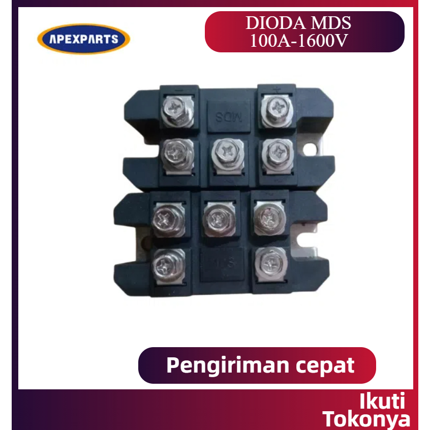 Jual Dioda MDS 100A - 1600V Dioda Bridge 3 Phase MDS100A 1600V Diode ...