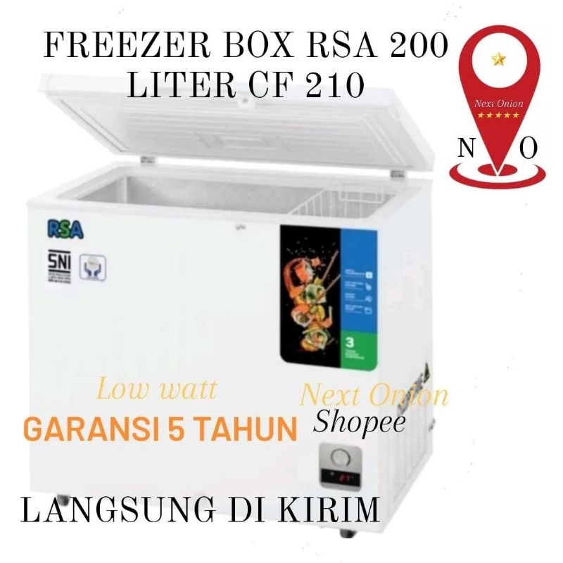 Jual FREEZER BOX RSA 200 LITER | Shopee Indonesia