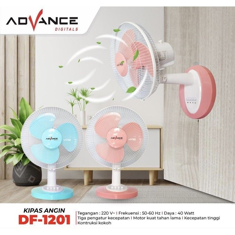 Jual KIPAS ADVANCE DF-1201 12 INCH | KIPAS DINDING | KIPAS MEJA ...