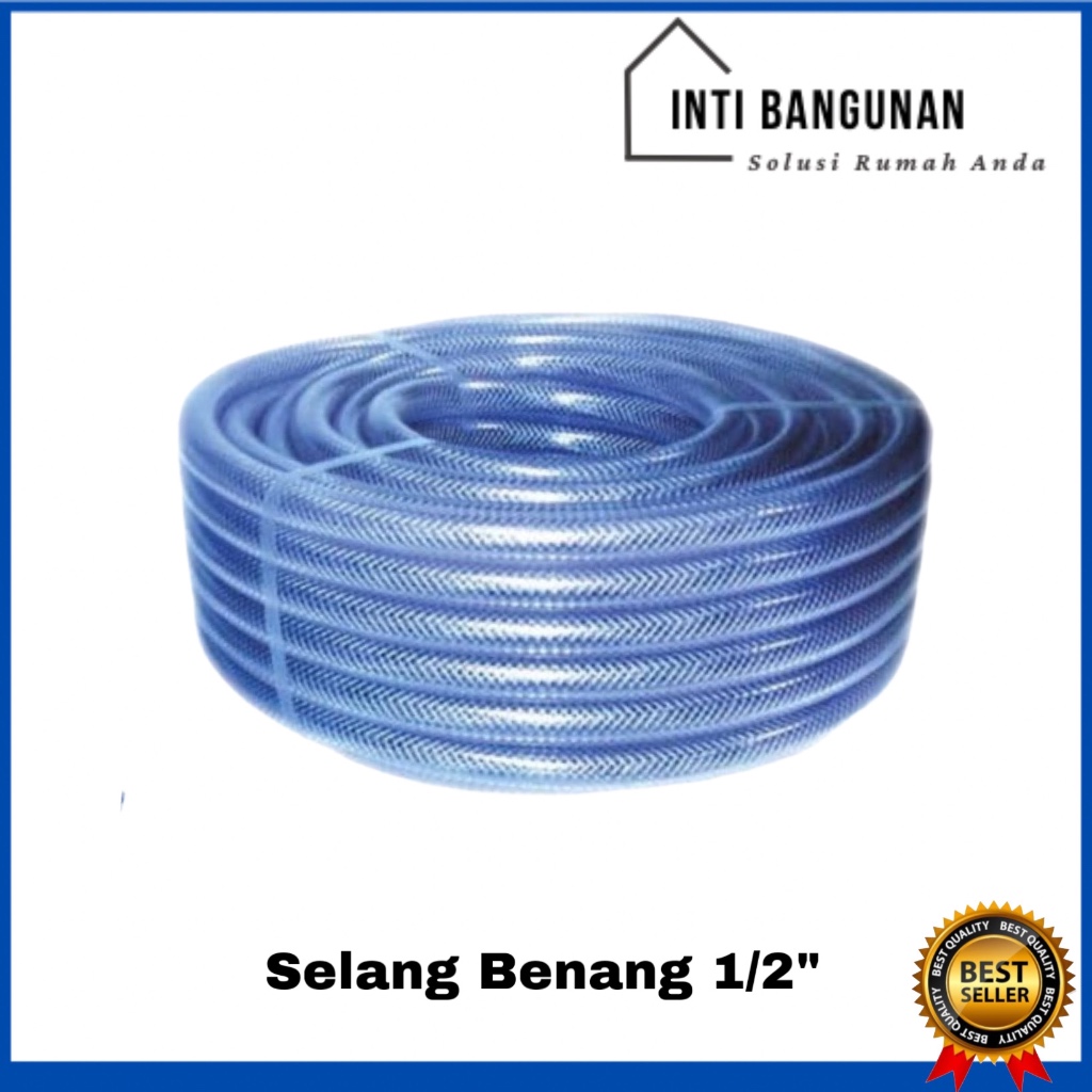 Jual Selang Air Serat Benang 1/2" Inch Meteran Eceran ( Harga Per 1 Meter ) Selang Taman Selang ...