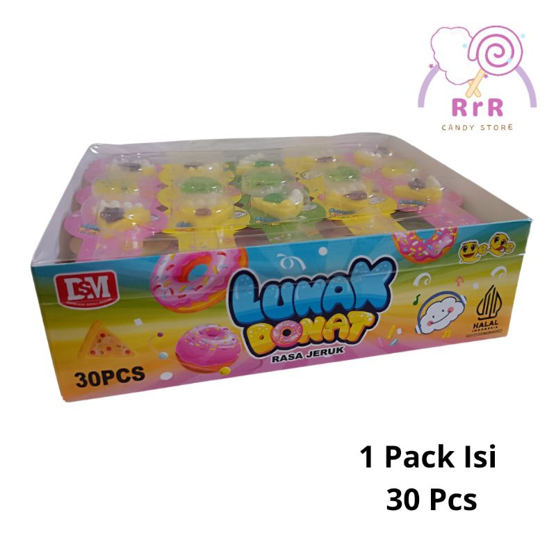 Jual Permen Lunak Donat Rasa Jeruk DSM 1 Pack 30 Pcs | Shopee Indonesia