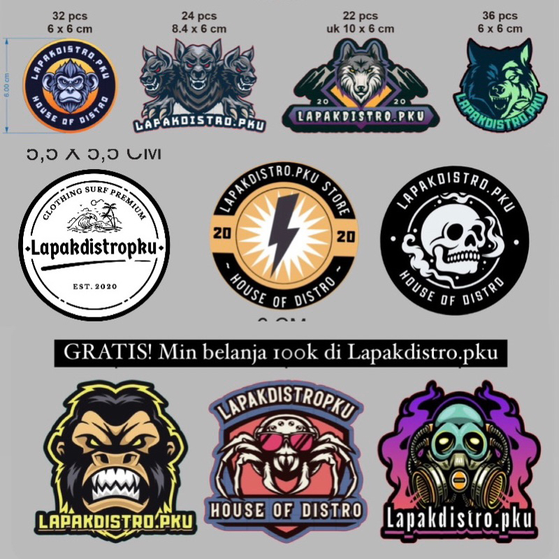 Jual [ FREE ] LAPAKDISTROPKU Sticker Distro | Stiker surfing original ...