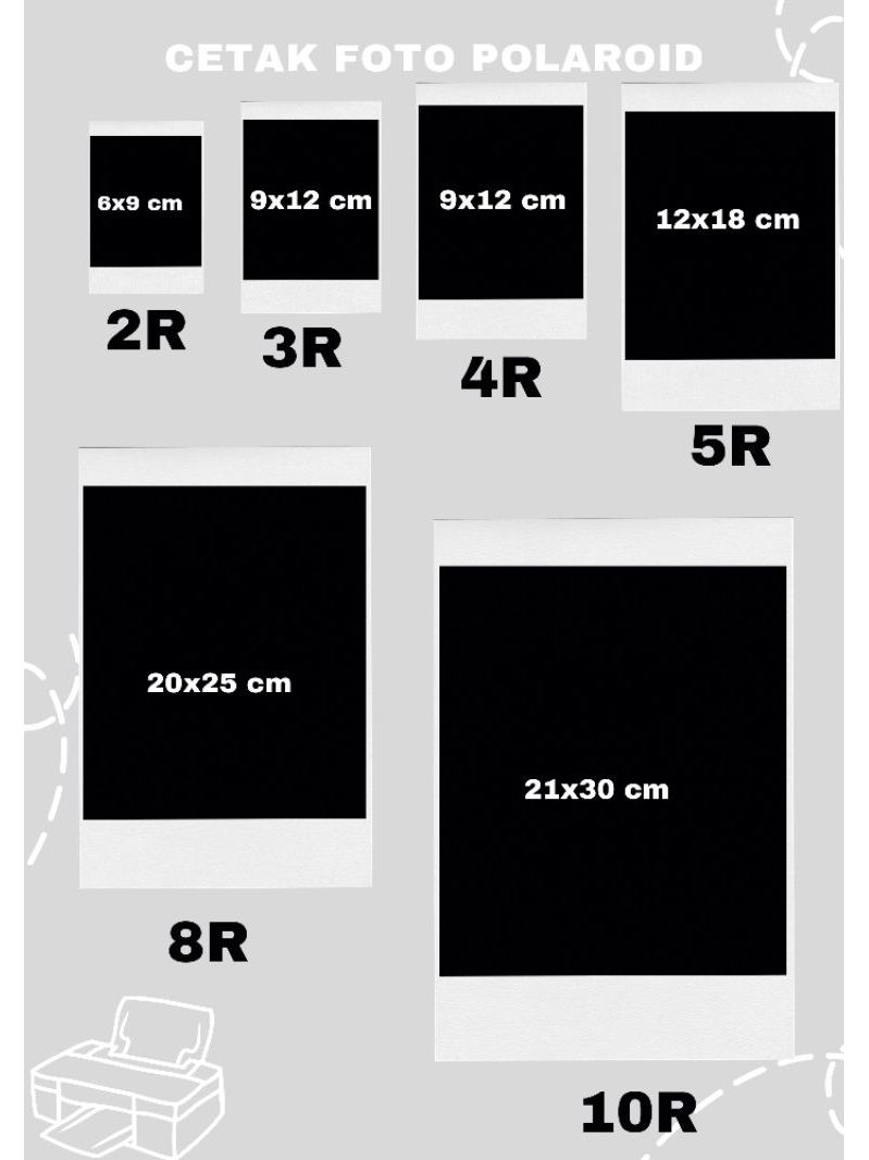 Jual CETAK FOTO POLAROID 2R 3R 4R 5R | Shopee Indonesia