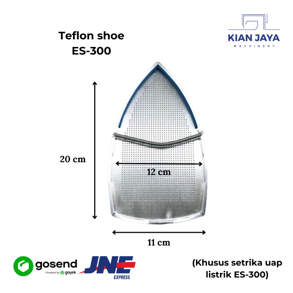 Jual Teflon Shoe / Sepatu Teflon / Alas Setrika Uap Listrik Silver Star ...