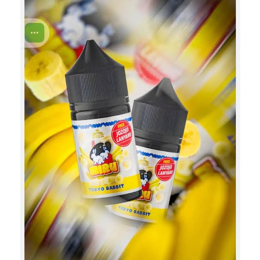 Jual Liquid Miru Tokyo Rabbit Tokyo Banana Creme Salt Nic 30MG 30ML ( 1 ...