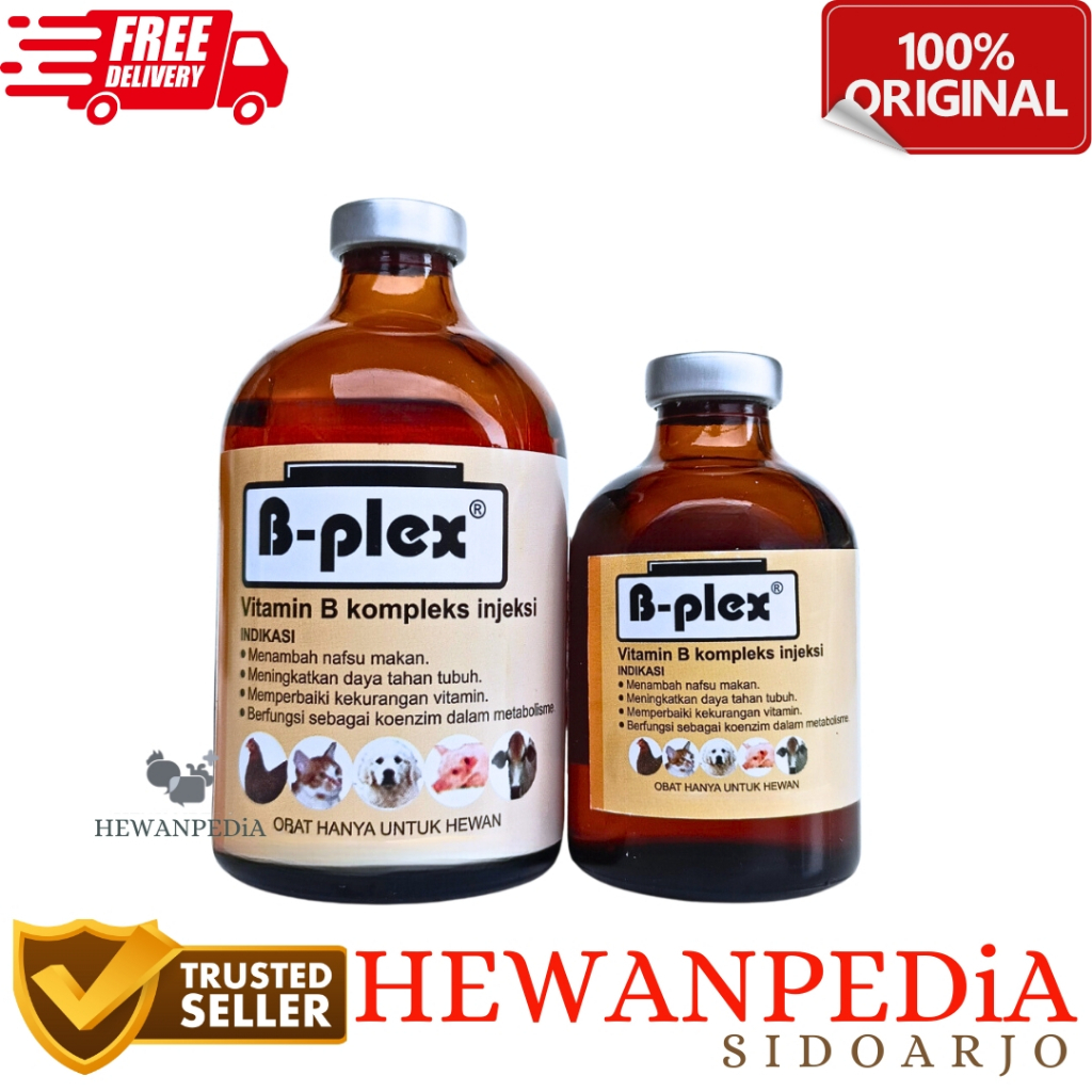 Jual BPLEX 50 ml PYRIDAM Hewanpedia - Vitamin Bkompleks Hewan B plex B ...