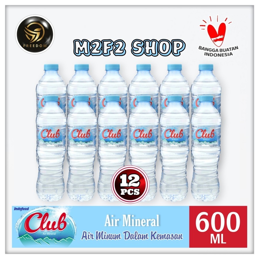 Jual Air Mineral Club Tanggung Botol Plastik Pet - 600 ml (Kemasan 12 ...