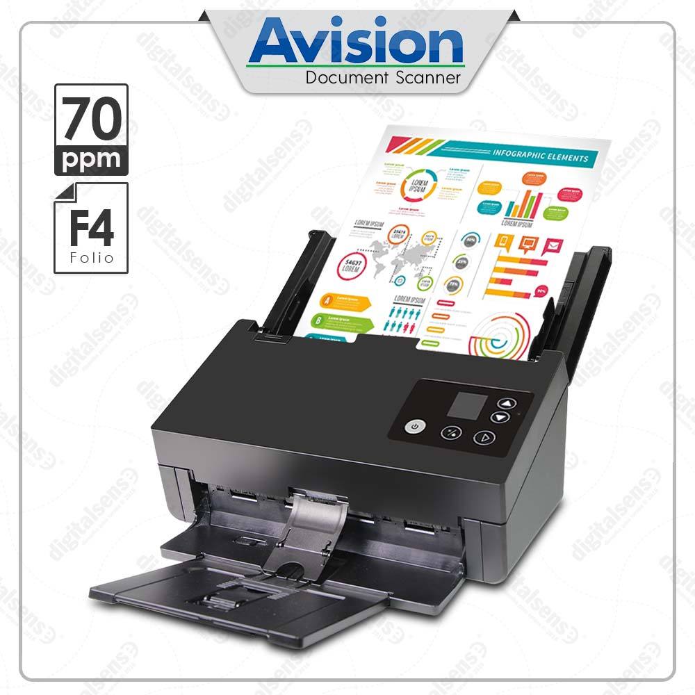 Jual Avision Scanner AD370 - ADF-Ultrasonic-F4/Legal/Folio-70 Lembar ...