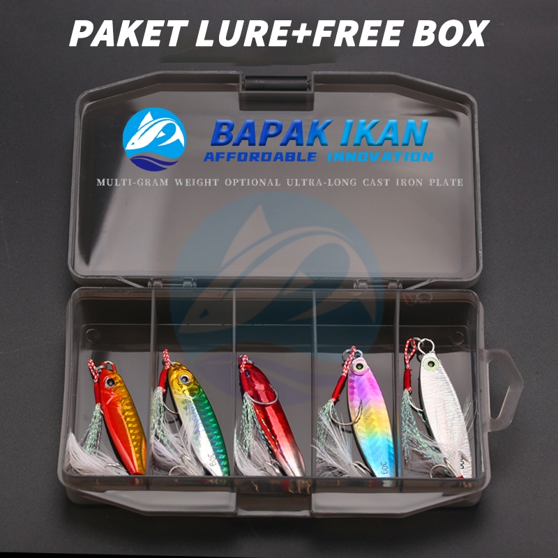 Jual 7g/10g/15g/20g/30g 5pcs Paket lure casting hampala murah + box free gantungan-BK020 ...