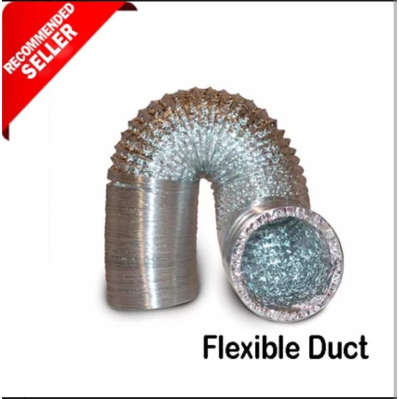 Jual flexible ducting 4 in pipa cooker hood exhaust AC mesin pengering ...