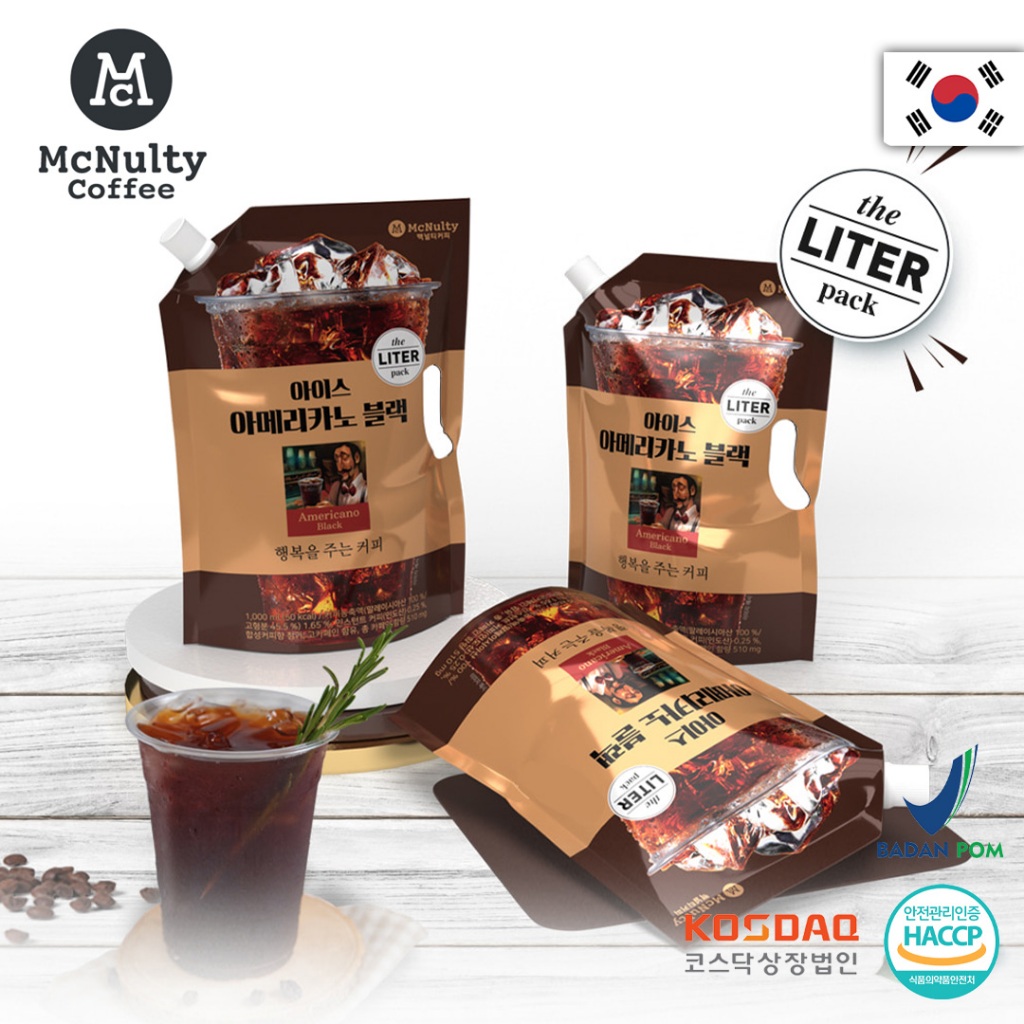 Jual MCNULTY Coffee Ice Americano Black 1 Liter ( 1 Karton isi 6 pcs) | Shopee Indonesia