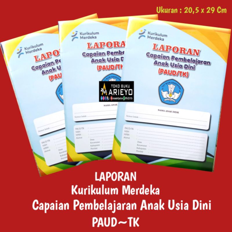 Jual Ready~BUKU RAPORT TK PAUD KURIKULUM MERDEKA TERBARU EDISI REVISI ...