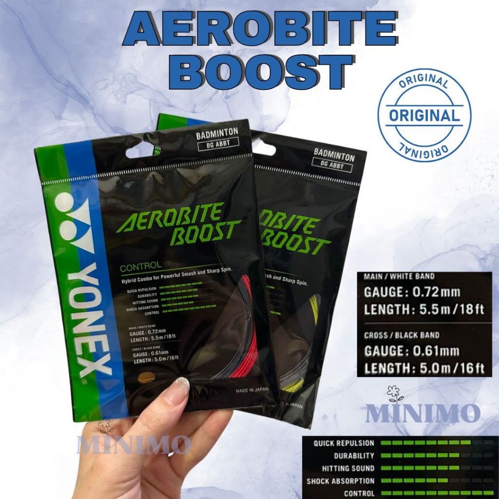 Jual Senar Raket Badminton Yonex Aerobite Boost Original 100% | Shopee ...