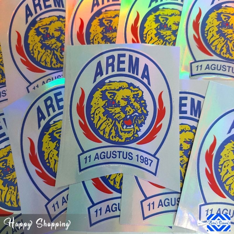 Jual Sticker AREMA INDONESIA ERA 2010 Hologram Murahhh | Shopee Indonesia