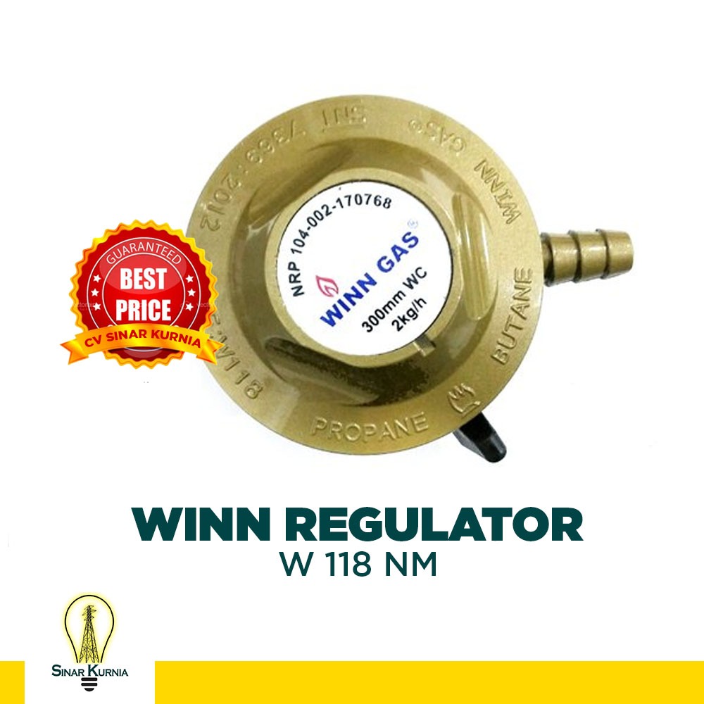 Jual Regulator WINN GAS W 118 NM (Tanpa Meter Indikator ) | SNI ...