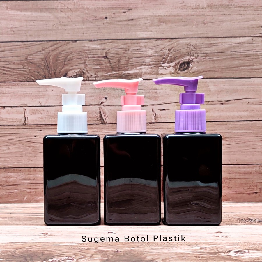 Jual Botol Pump 100ml Kotak Hitam / Botol 100 Ml Tutup Pump Clip Lock ...