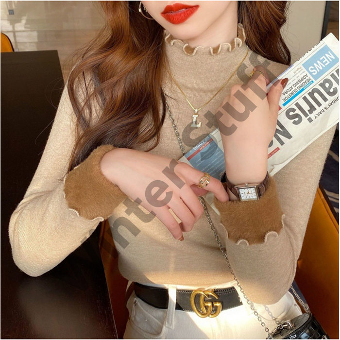 Jual long john heattech Haruka Turtleneck baju rajut cashmere autumn ...