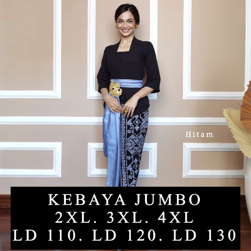 Jual KEBAYA JUMBO SIZE 2XL LD 110 3XL LD 120 4XL LD130 | KEBAYA BALI CRINGKEL MILAN | SETELAN ...
