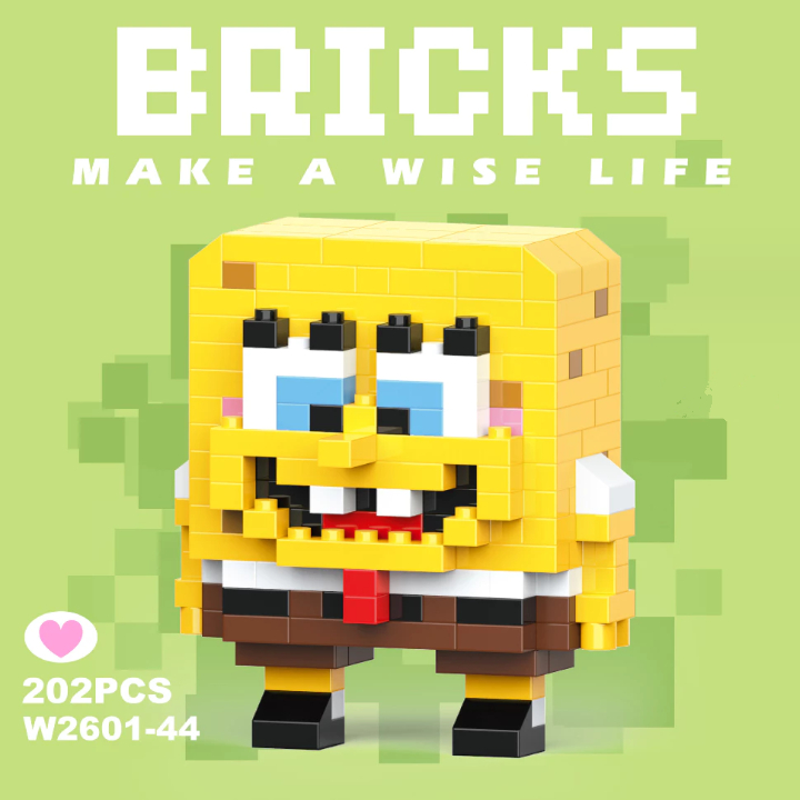 Jual Nano Block Karakter Mini Bricks Mainan Balok Susun Edukasi Anak ...