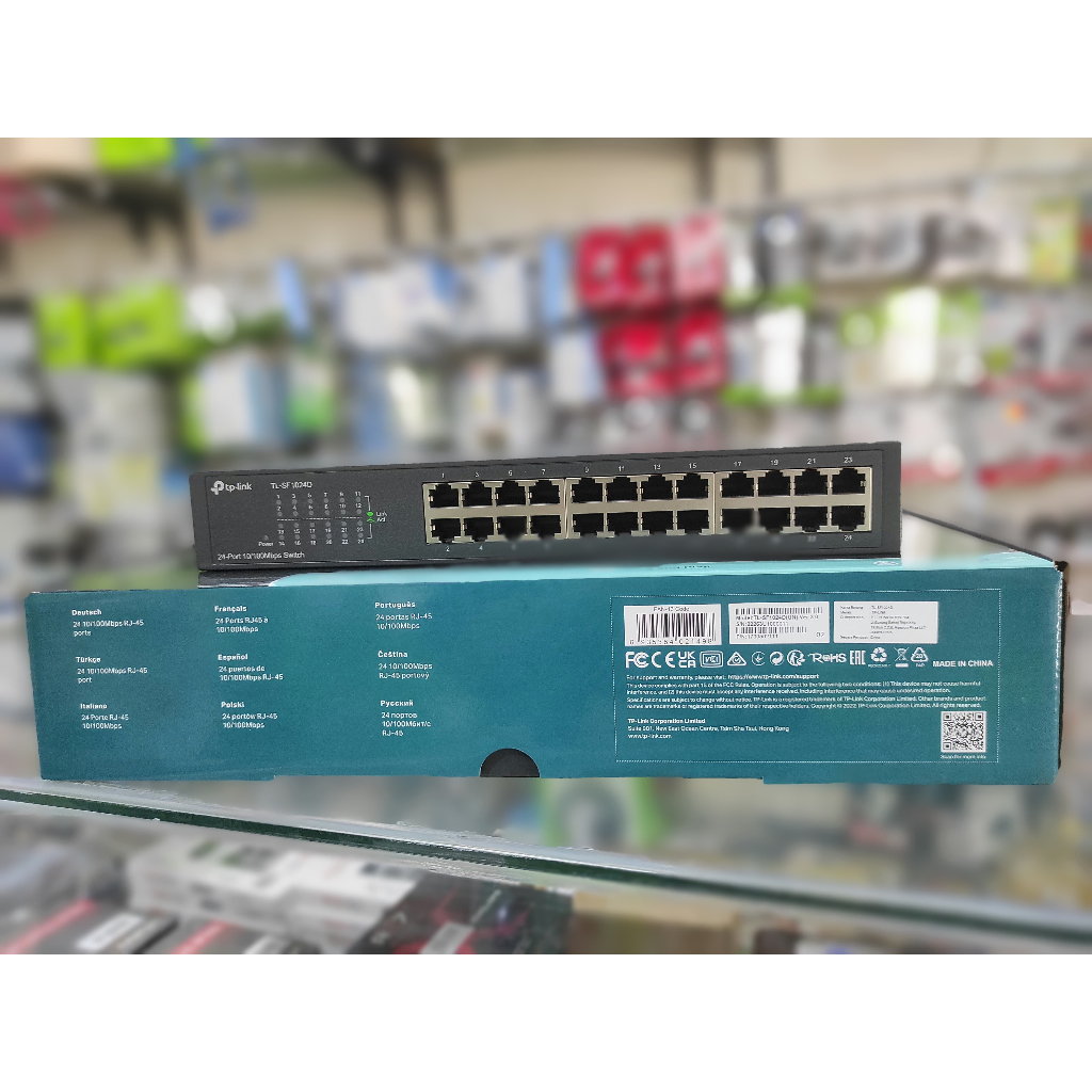 Jual SWITCH HUB RACKMOUNT TPLINK 24 PORT TL-SF1024D | Shopee Indonesia