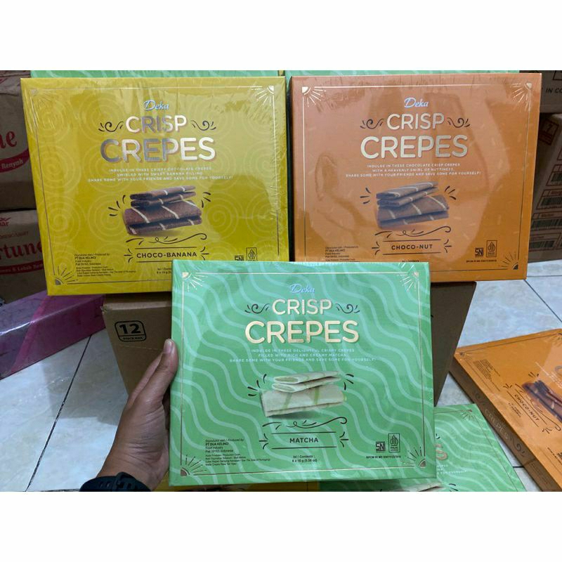 Jual deka crisp crepes choco nut dan choco banana | Shopee Indonesia