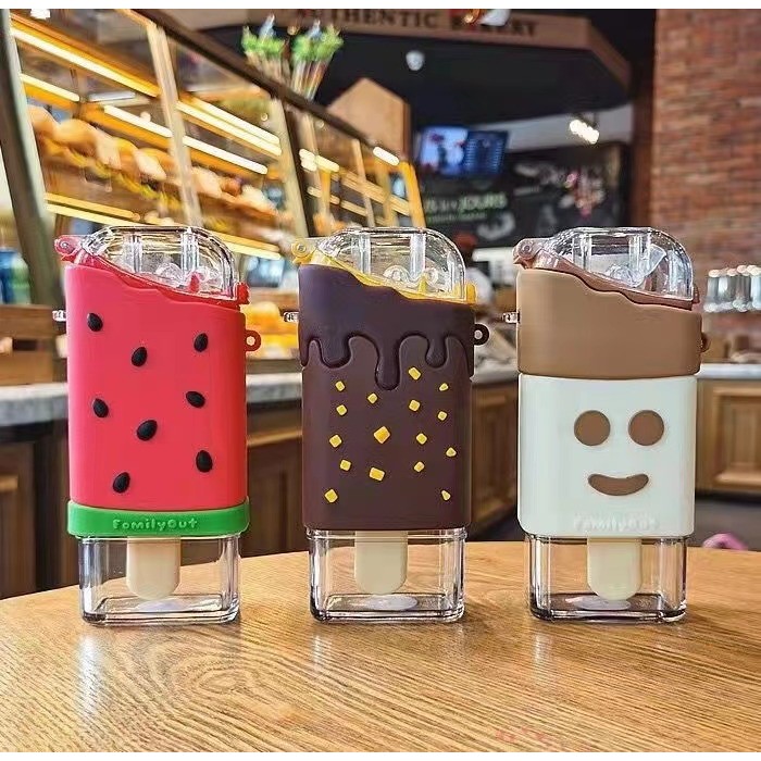 Jual Botol Minum Anak Ice Cream 300 ml Include Tali Botol Es Krim ...