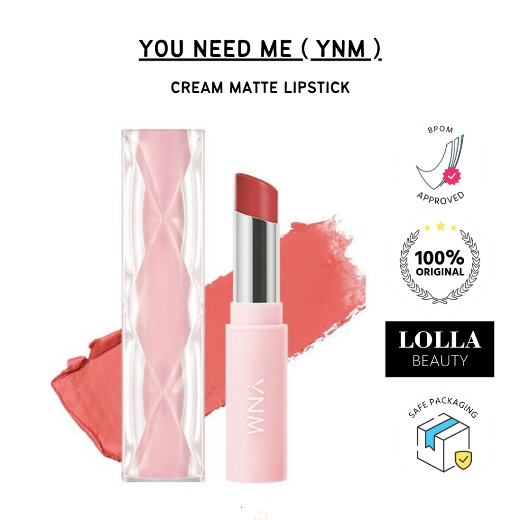 Jual YOU NEED ME ( YNM ) - Cream Matte Lipstick | Shopee Indonesia