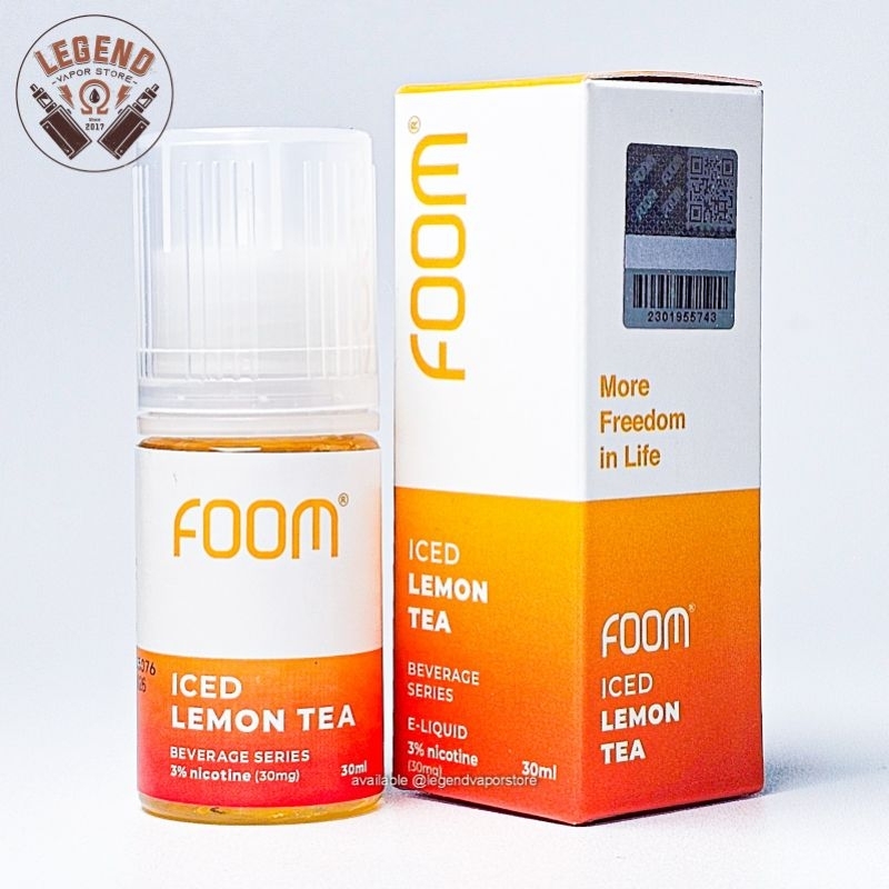 Jual SALT NIC - LIQUID FOOM Iced Lemon Tea 30ML 30MG AUTHENTIC | Shopee ...