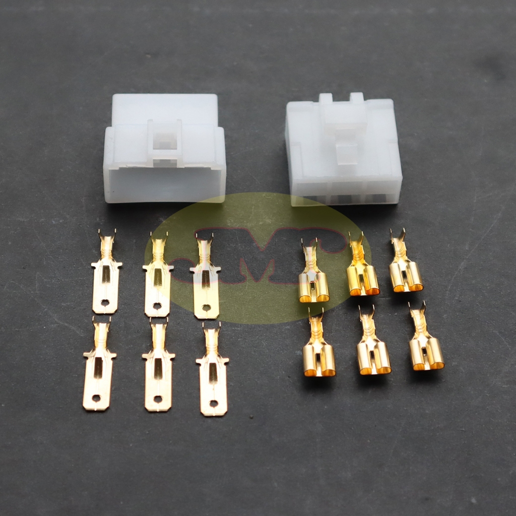 Jual Socket Kiprok Motor + Skun 6 Pin Besar Male Female - Soket ...