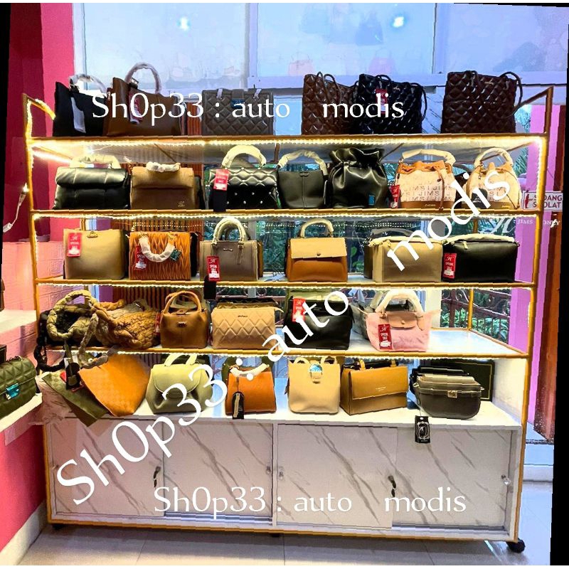 Jual RAK BESI DISPLAY TAS LACI BOX STOCK BAZAR KUNCI KOTAK KAYU BOX ...