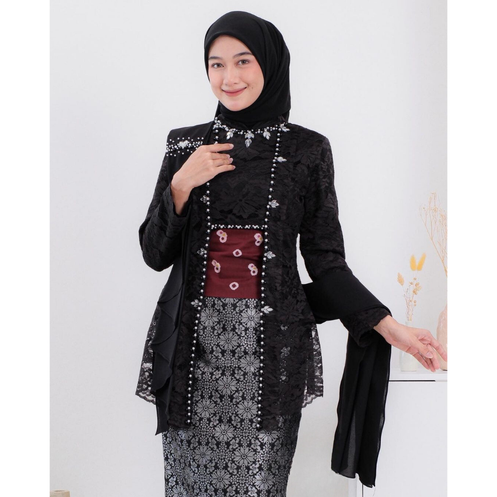 Jual Set Kebaya Kutu Baru Wisuda Modern Kebaya Set Tunik Lamaran Tunangan Batik Baju Couple ...