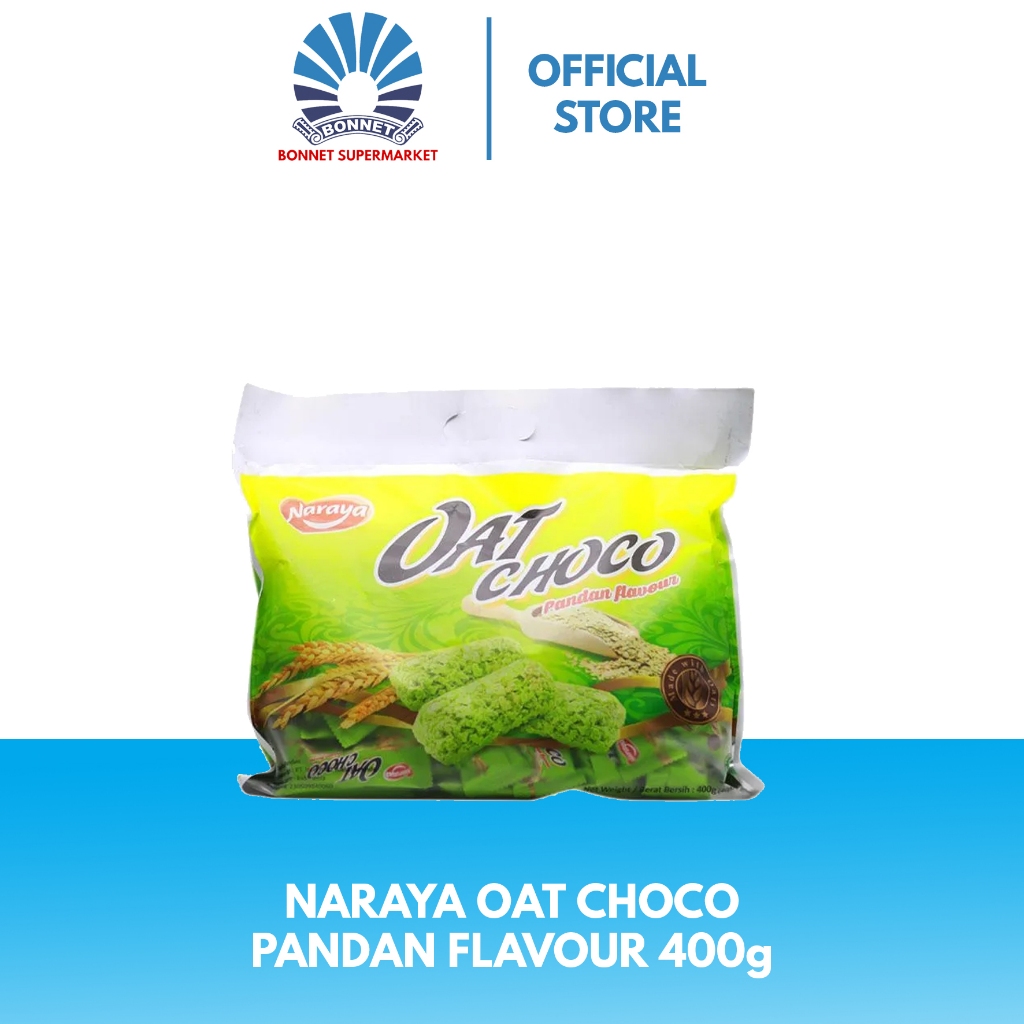 Jual Naraya Oat Choco Pandan 400gr (40x10g) 8997002054426 | Shopee ...
