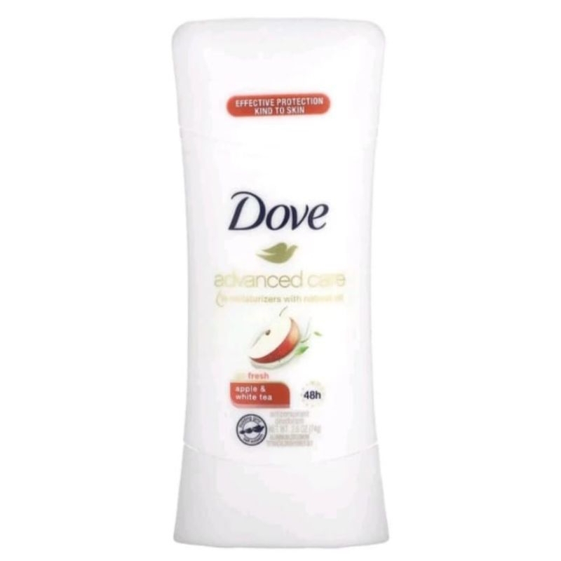 Jual Dove Advanced Care Antiperspirant Deodorant Apple & White Tea 74g ...