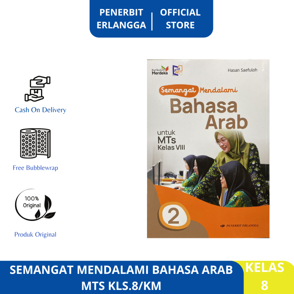 Jual [Erlangga Official] Semangat Mendalami Bahasa Arab Mts Kelas 8 - Kurikulum Merdeka | Shopee ...