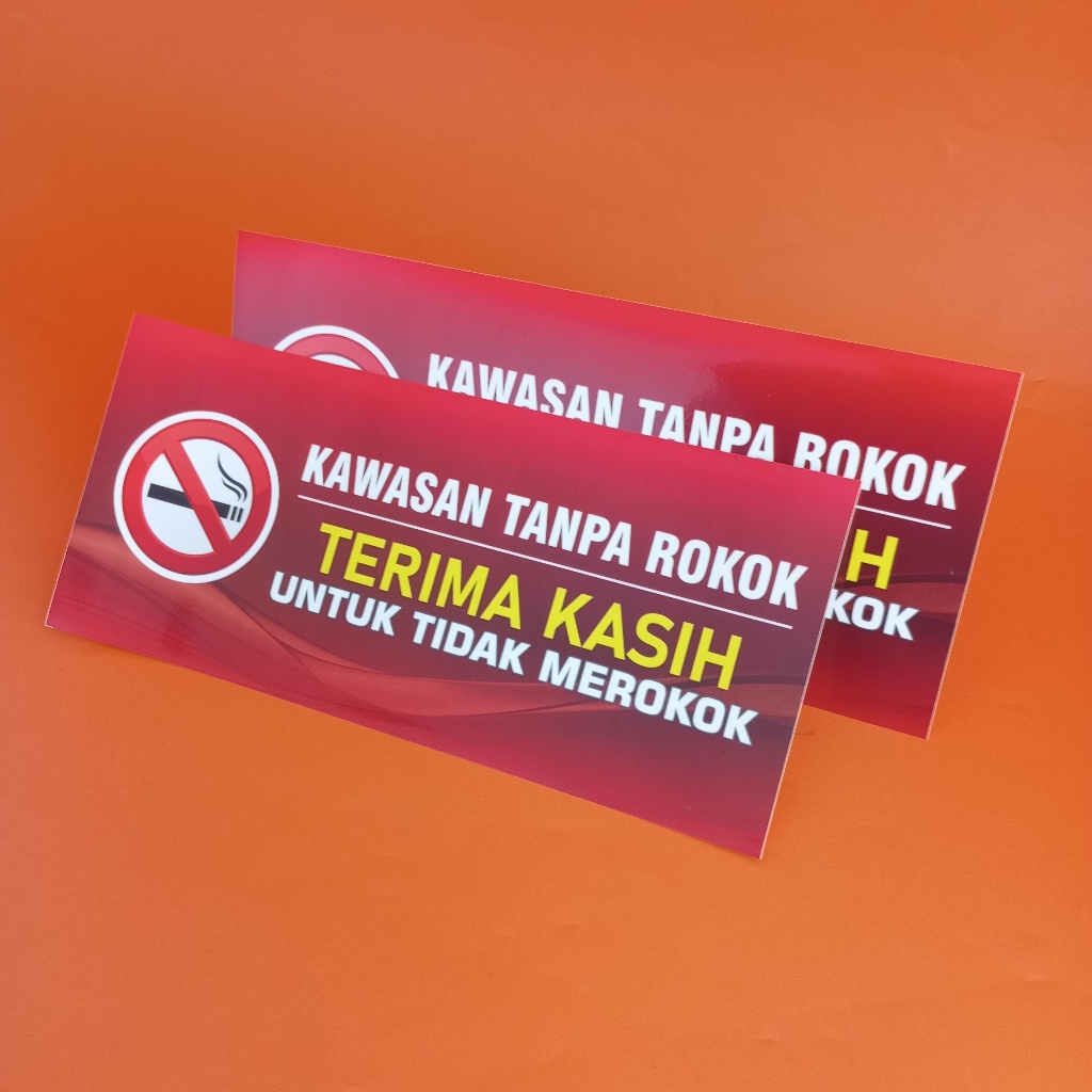 Jual Stiker Chromo Kawasan Tanpa Rokok/ Terimakasih Untuk Tidak Merokok ...