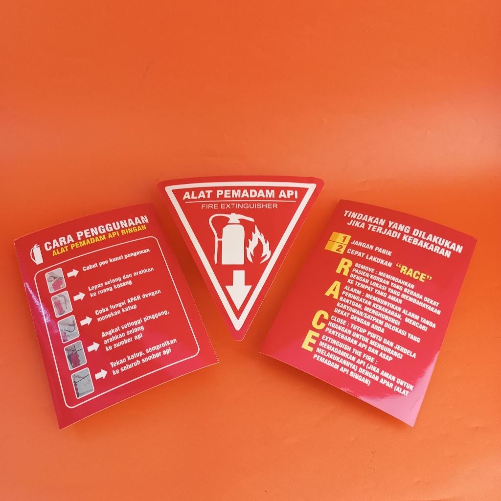 Jual Stiker Apar/ Stiker Cara Penggunaan Apar/ Stiker Race/ Stiker ...