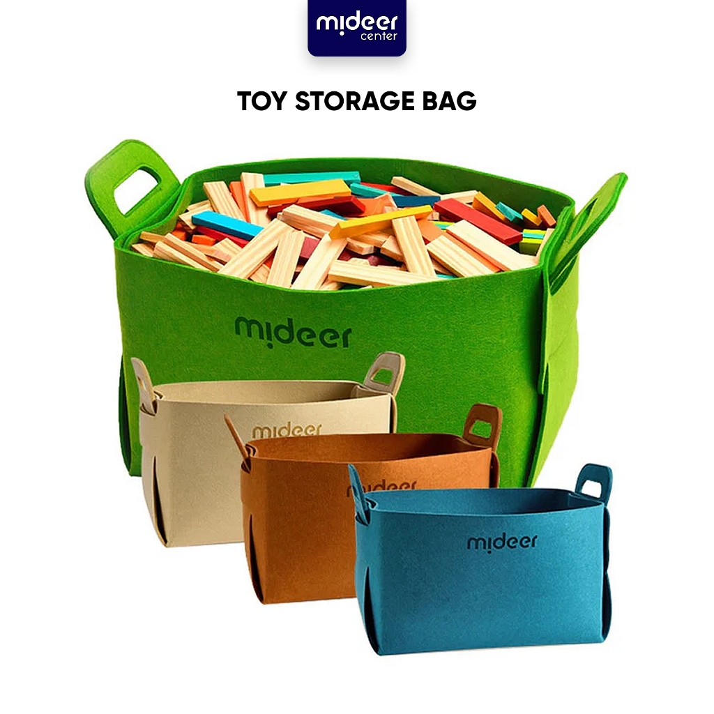 Jual Mideer Toy Storage Bag Foldable Storage Toy Box Keranjang Kotak ...