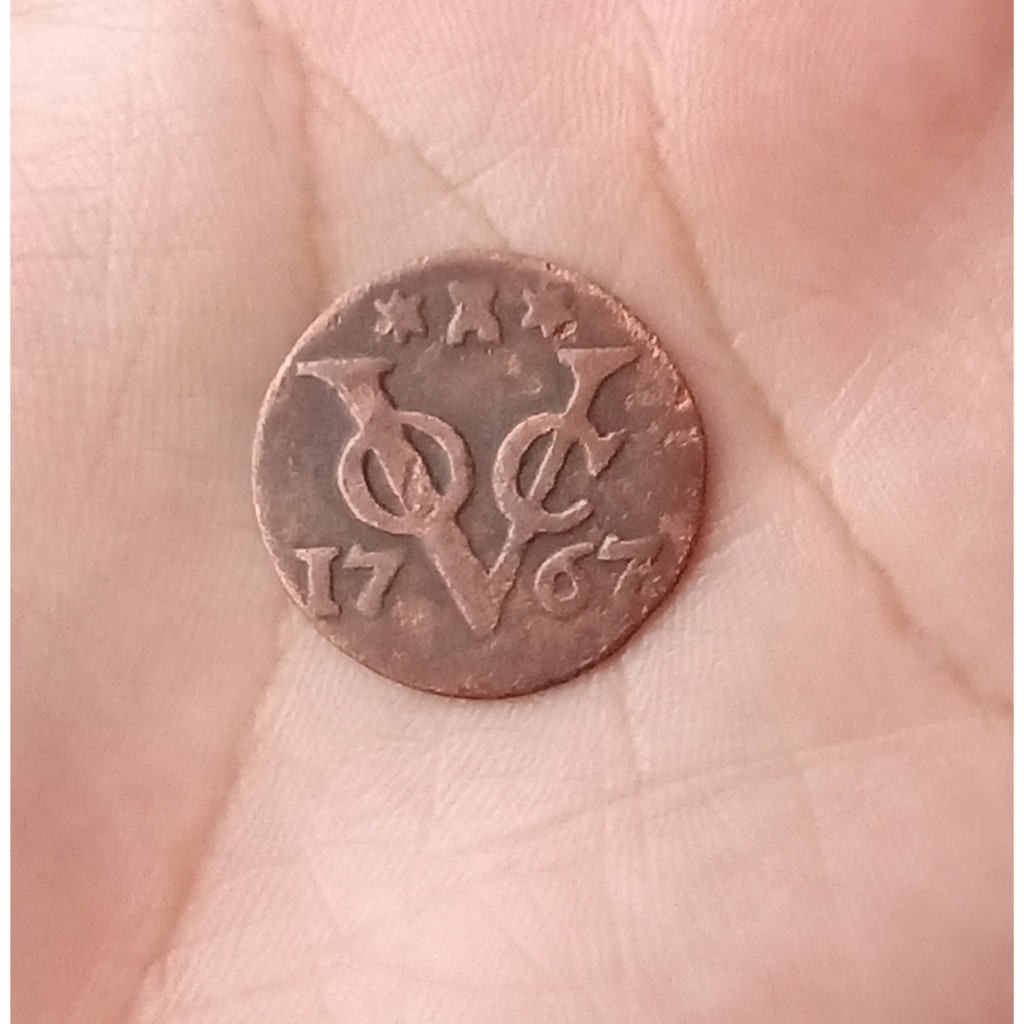 Jual Coin VOC Jaman Belanda 1 duit tahun 1767 Zeeland Kondisi sama ...