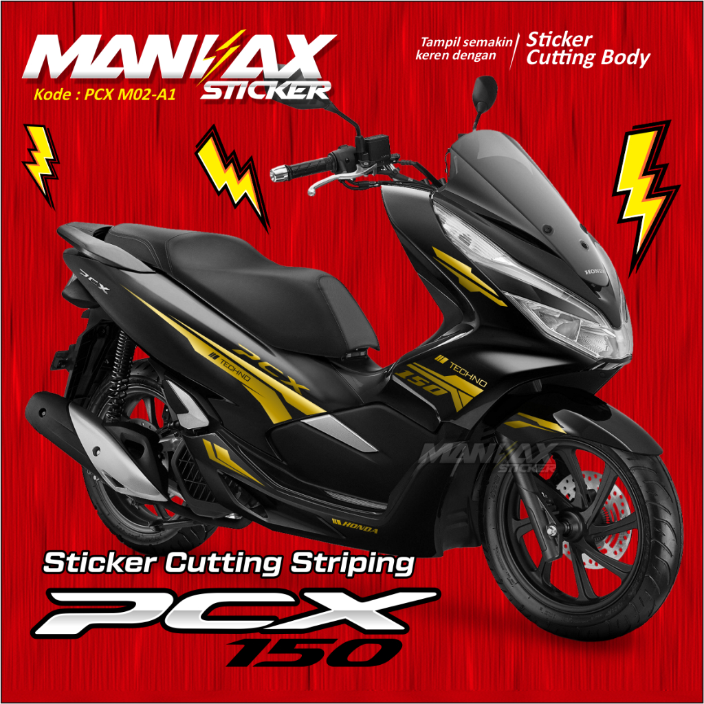 Jual STICKER PCX 150 GOLD - CUTTING STIKER HONDA PCX 150 LOKAL | Shopee ...