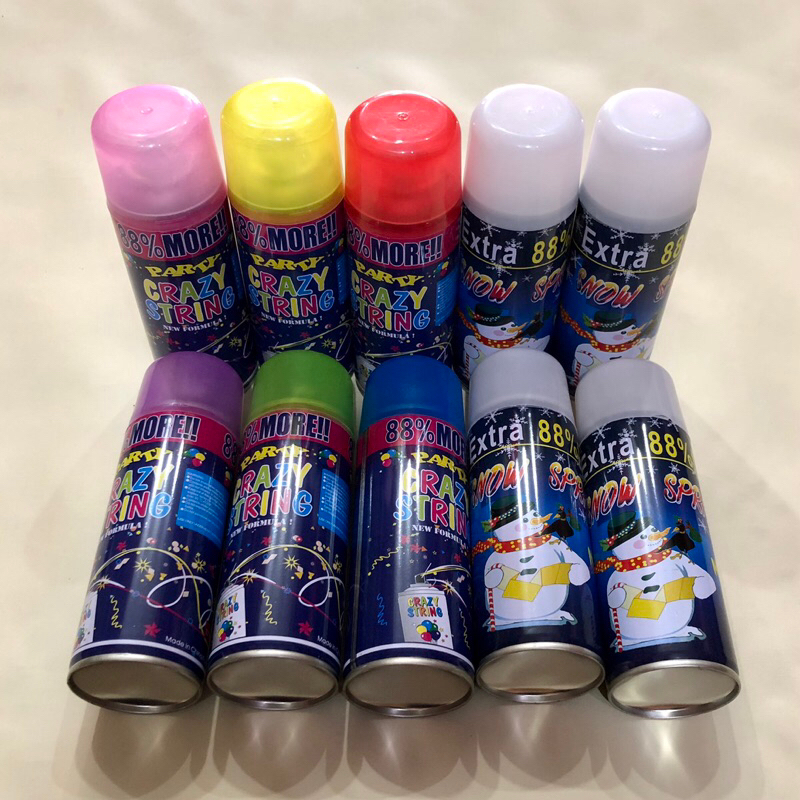 Jual Snow string spray crazy ulang tahun semprotan party perayaan ulang ...