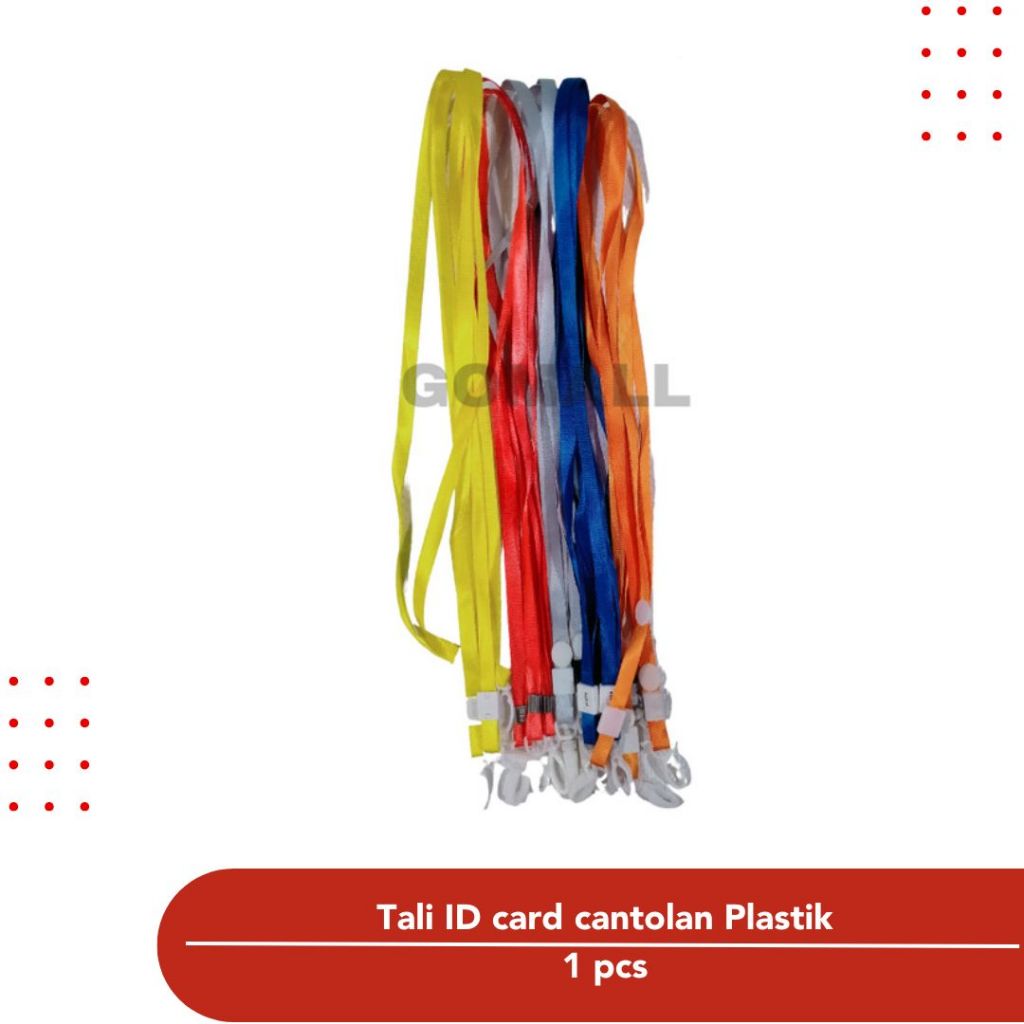Jual Tali ID Card / Tali Name Tag / Tali ID Card Cantolan Plastik ...