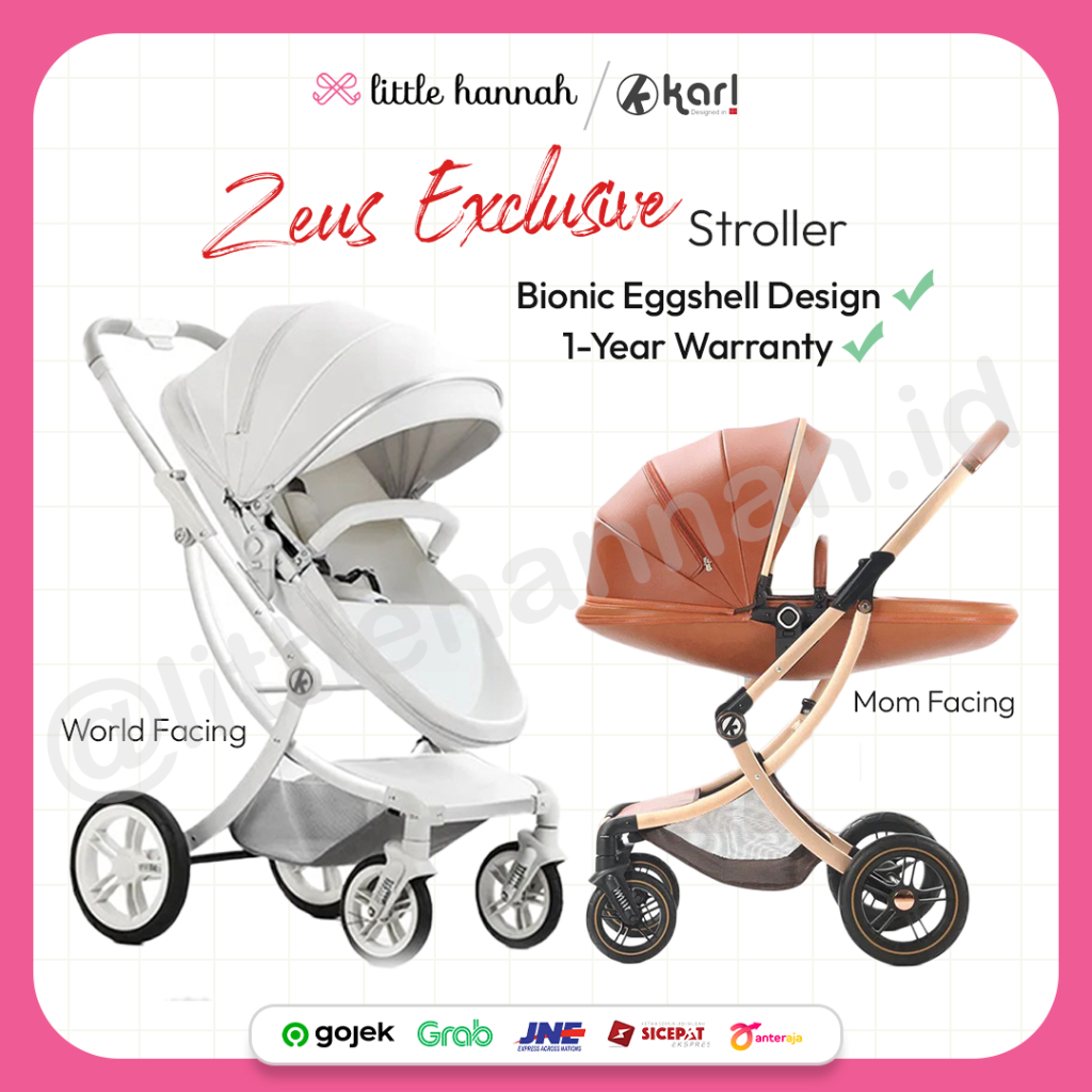 Jual KARL Zeus Exclusive Baby Stroller / Stroller Bayi Premium DENMARK ...