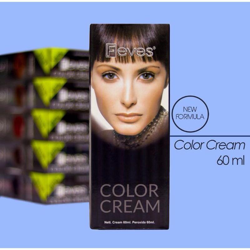 Jual Feves Hair Color Cream Cat Rambut Besar 60 ml | Shopee Indonesia
