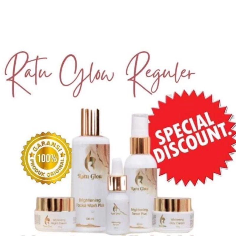 Jual Ratu glow/Ratu glow reguler original paket acne/paket brightning ratu glow skincare ...
