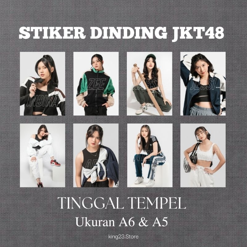 Jual Stiker Dinding Jkt48,Edisi Workout,Ukuran A6 A5, Langsung Tempel ...