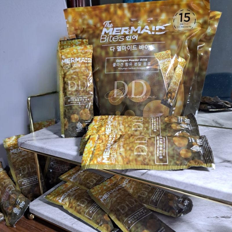 Jual COLLAGEN DD CHROMOSOME The mermaid bites Collagen | Shopee Indonesia